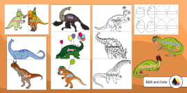 Dinosaurs Dot to Dot Activities (l'enseignant a fait)