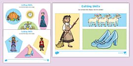 Cinderella Stick Puppets - Acticities for Kindergarten Twinkl