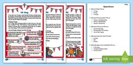 KS1 Alan Turing Differentiated Reading Comprehension Activity