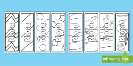 FREE! - Harvey Name Simple Colouring Bookmarks - Twinkl