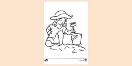 FREE! - Child Playing Recorder Colouring | Colouring Sheets