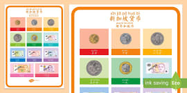 *Singapore Mandarin with Pinyin 2D Shape Sorting Worksheet*