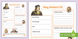 The Battle of Bosworth Field Fact File Template, Bosworth