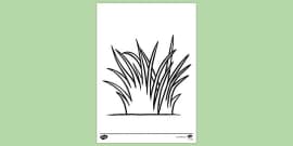 FREE! - Grass Template Colouring Sheet | Colouring Sheets