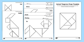 Spring - Animal Tangram Activity (teacher made)