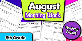 Fifth Grade February Morning Work Bundle (Teacher-Made)