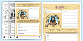 Ficha de actividad: Escritura creativa - Los tres cerditos