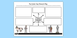 Castle Leaflet Writing Frame - KS1 (teacher made) - Twinkl