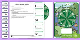 Phase 5 Phonics Wheel of Fortune Spinning Wheel Activity Pack