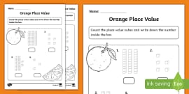 Parts of an Orange Worksheet - AC9S4U01 (teacher made)