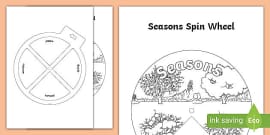 Seasons Cut and Stick Activity Sheet