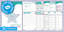Teacher Planner | 2024-2025 (teacher made) - Twinkl