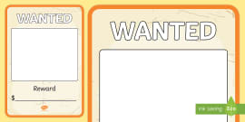 Shape Wanted Poster (teacher made)