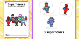 Superheroes Number Rhyme PowerPoint - superheroes, number, rhyme