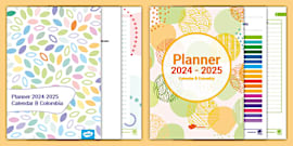 Agenda docente interactiva 2024-25 (profesor hizo) - Twinkl