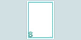 FREE! - Simple Blank Number 11 Page Border | Page Borders