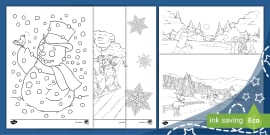Winter Colouring Posters | Winter Resources | Twinkl