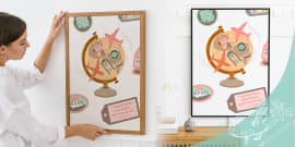 Pampas Grass Boho Neutral Class Rules Poster (teacher made)