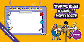 👉 This Week We Are Learning Display Sign - Editable We Are Learning Today