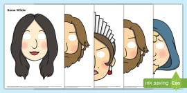 Snow White and the Seven Dwarfs Story Cut Outs - Twinkl