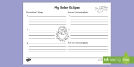 Solar Eclipse Addition Mystery Worksheet / Worksheet