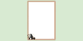 FREE! - Red Panda Page Border | Page Borders | Twinkl