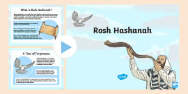 KS1 Judaism: Rosh Hashanah PowerPoint and Worksheet - Twinkl