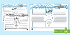 KS2 Sharks Fact File Template Twinkl Science