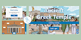 Ancient Greek Temple Labelling Activity and Fact File - KS2