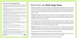 FREE! - World Book Day Card on Your Face Game | Twinkl Resources