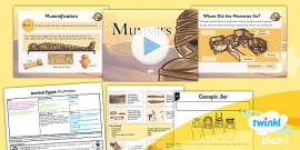 Mummification KS2 - Ancient Egyptian Mummies Lesson Pack