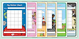 Superhero Reward Chart - Sticker Chart for Kids - Twinkl