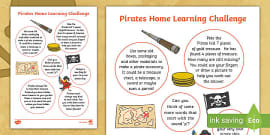 A4 KS1 Pirate Treasure Maths Challenge Poster