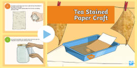 Tea Stained Paper Template | Writing Resources | KS1 | KS2