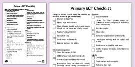 End of Day Checklist Primary Classroom (Teacher-Made)