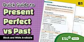 Present Perfect and Past Simple Lesson Pack | ESL
