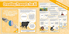 Creating Prompts Artificial Intelligence (AI) Activity Sheet