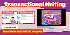 Grade 7 English FAL Transactional Writing: Instructions and Poster