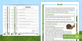 Parts of a Snail Worksheet / Worksheet (teacher made)