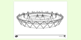 Football Stadium Colouring | Colouring Sheets (teacher made)