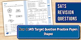 👉 Year 6 SATs Target Question Paper: Area, Perimeter & Volume