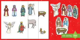 Cut Out Nativity Scene - Nativity, Christmas Story, xmas, Visual