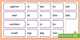 Die Bywoord - Onderrig Wiki & Hulpbronne - Twinkl