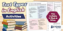 Text Type English Posters