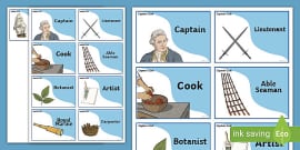 Captain Cook Word Cards (teacher made)