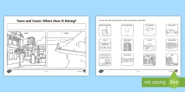 KS2 All about Our Coasts Differentiated Reading Comprehension Activity