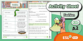 ESL Fashion Vocabulary Lesson for Kids