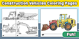Construction Colouring Sheet