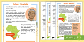 The Life Story of Nelson Mandela PowerPoint - South Africa Mandela Day 18th