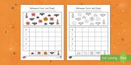 Halloween Counting Cut and Paste Activity